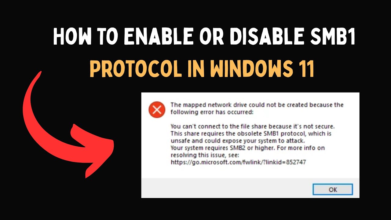 How To Enable or Disable SMB1 Protocol In Windows 11 - YouTube