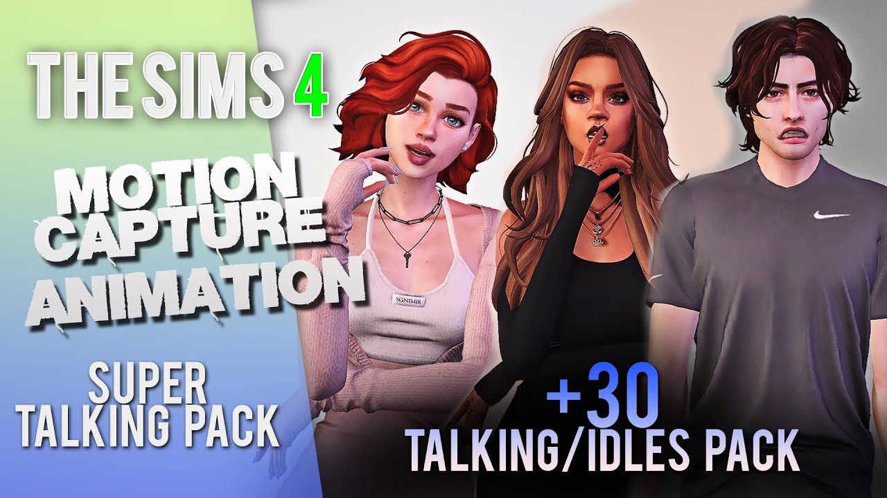 The Sims 4 | "+30 Talking/Idle Animations" Mega Pack Download - YouTube