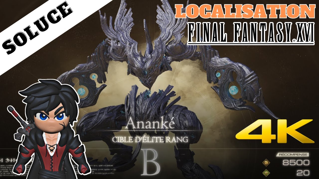 CIBLE D'ELITE RANG B | OÙ TROUVER ANANKÉ ? | FINAL FANTASY XVI - YouTube