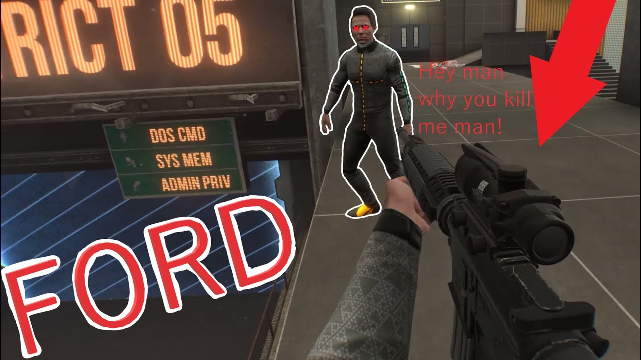 Ford got angry in Boneworks VR (i shot him) - YouTube