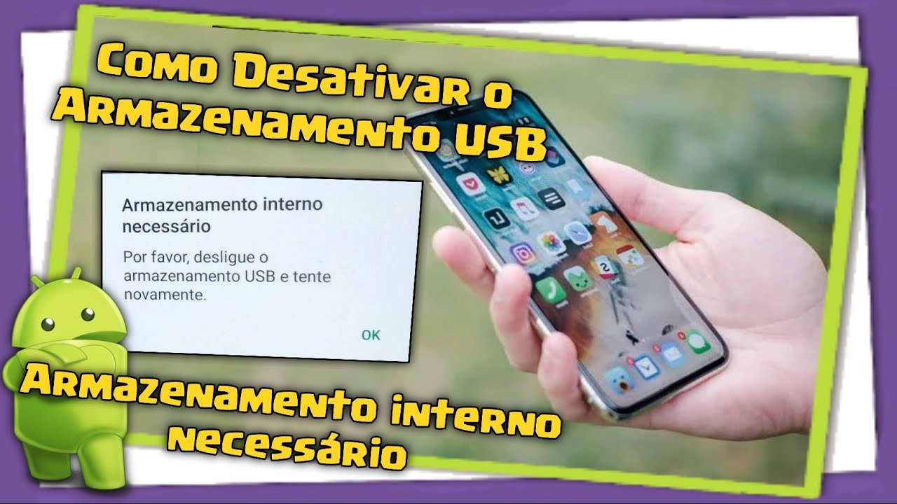 Como Desativar o Armazenamento USB (Armazenamento interno necessário ...