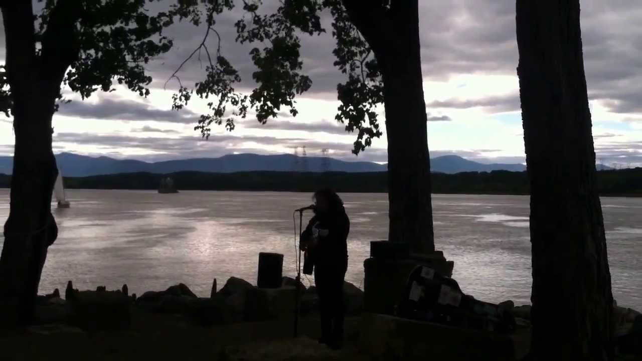 Liv Carrow singing on the Hudson River at a party, in the town of ...
