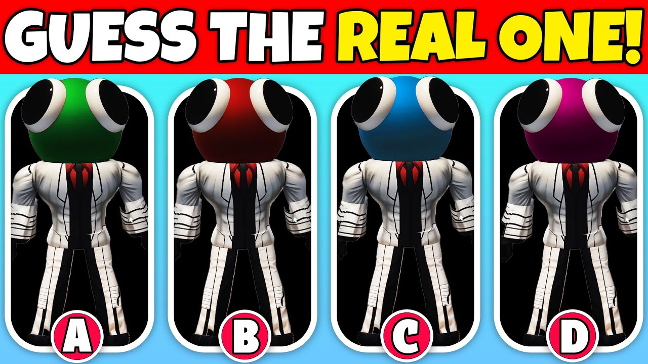 🎭👀 Can You Guess The Real RAINBOW FRIENDS Characters? | Red, Yellow ...