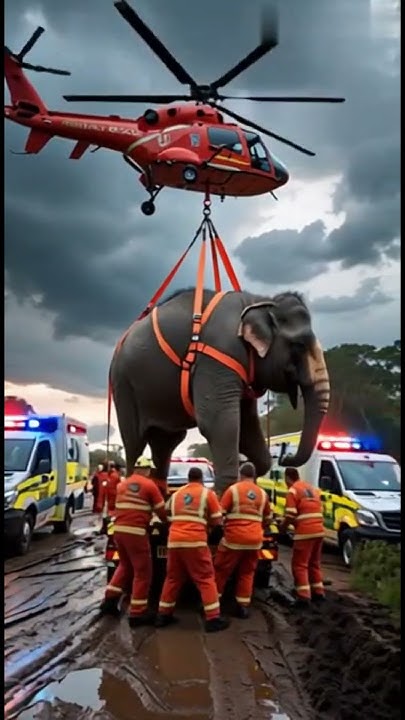 Daring Elephant Rescue Emergency Team Saves Giant from Mud Trap # ...