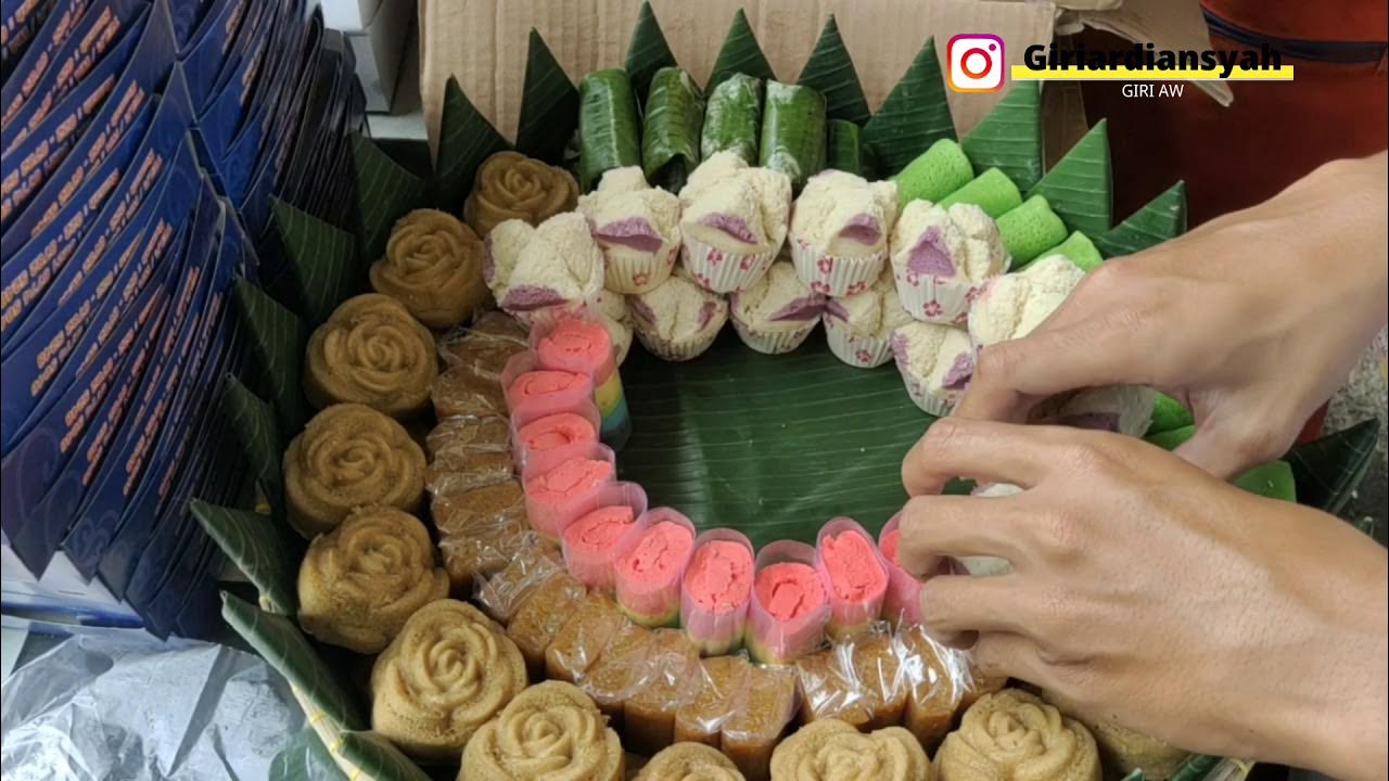Cara Menghias Kue Tampah Jajanan Pasar - YouTube