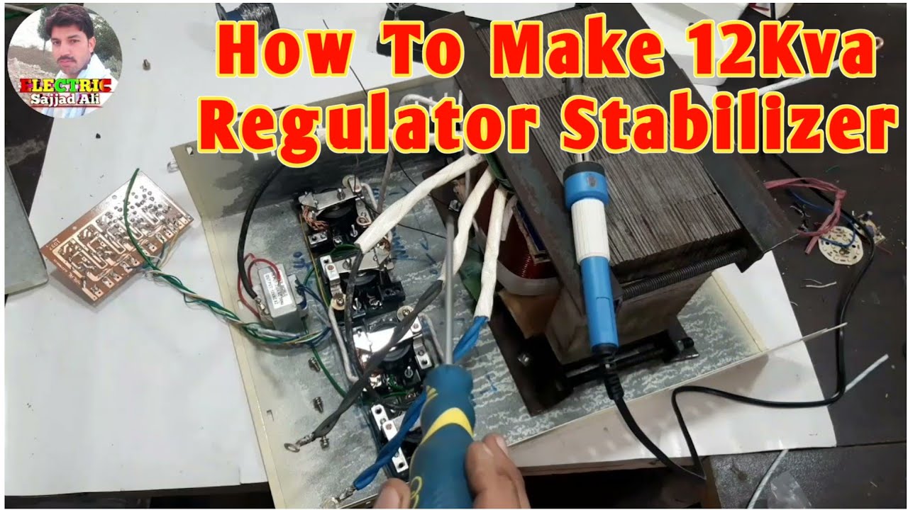 12000 Watts Automatic Stabilizer Installation At Home Part 1 - YouTube