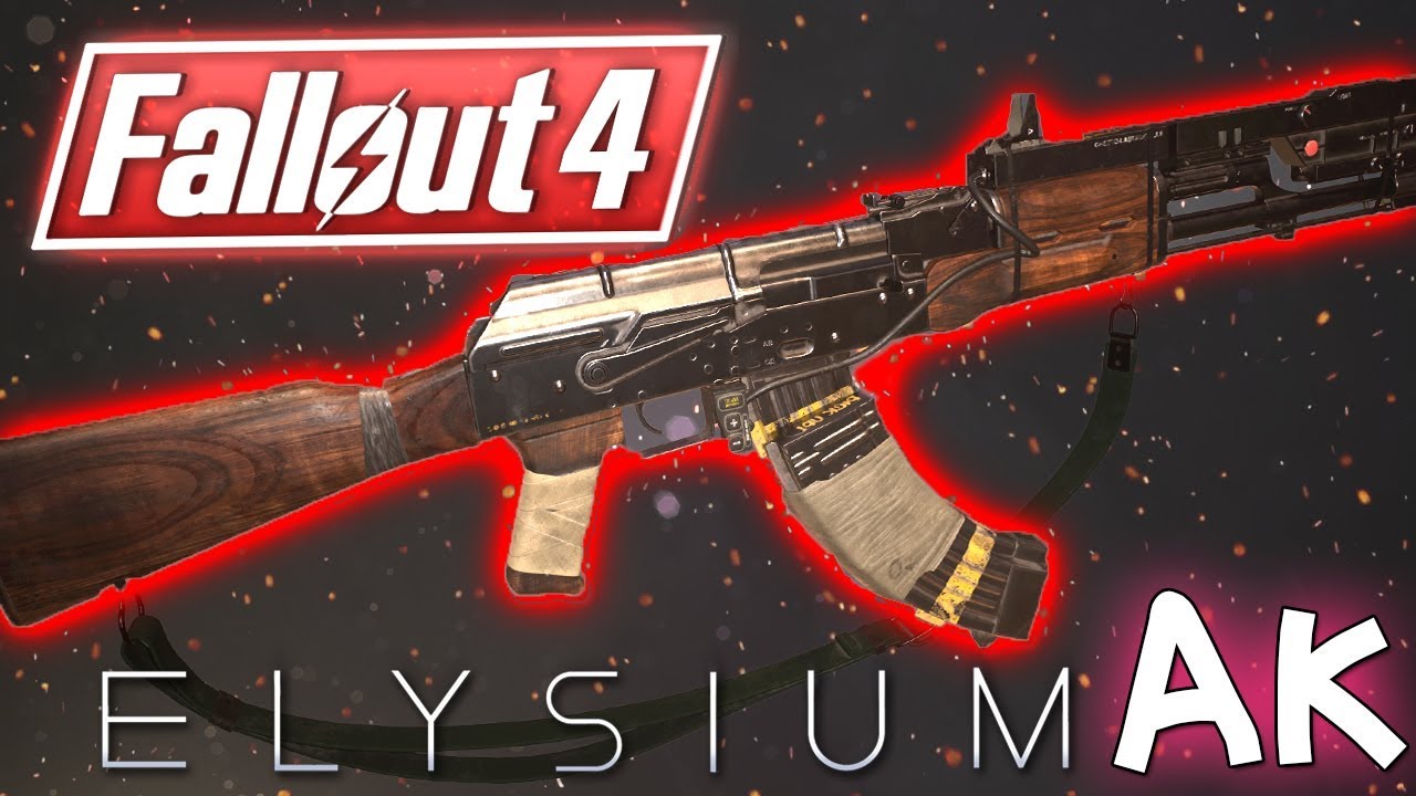 Fallout 4 - ELYSIUM AK - Gorgeous Futuristic Weapon (XBOX ONE/PC) - YouTube