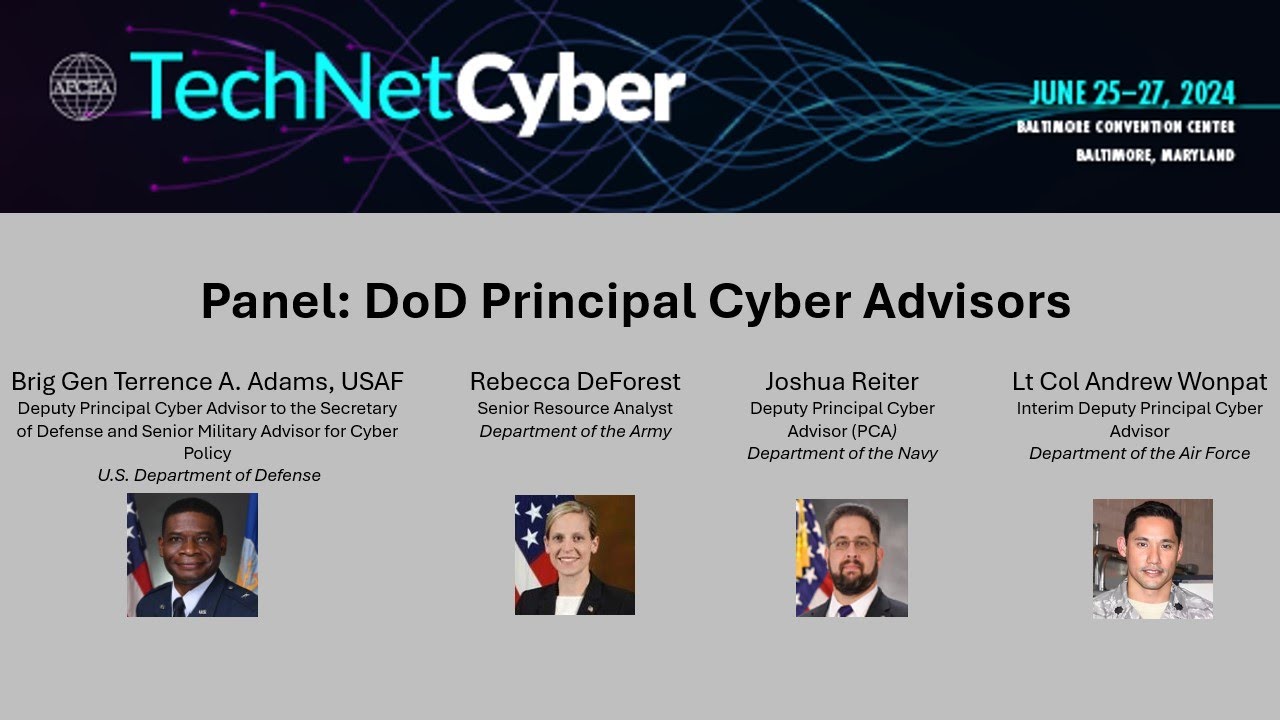 Panel: DoD Principal Cyber Advisors - YouTube