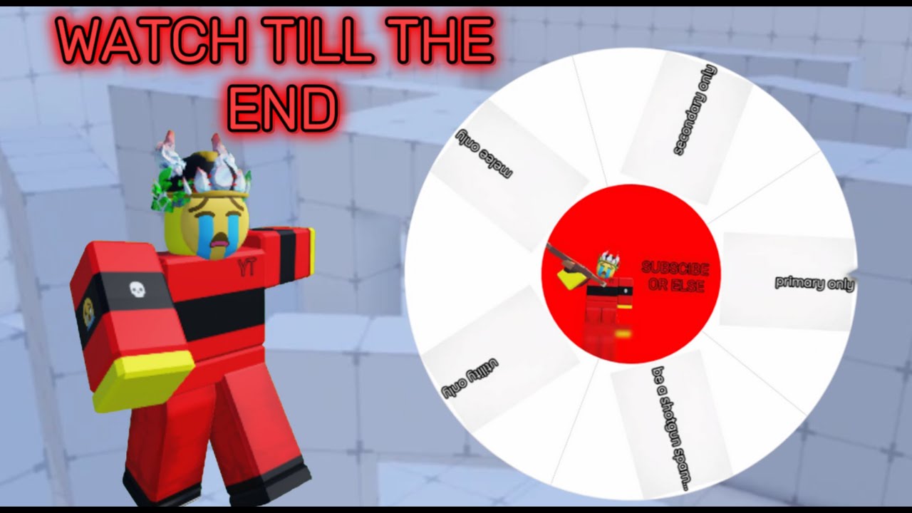 playing roblox rivals but doing the spin the wheel challenge - YouTube