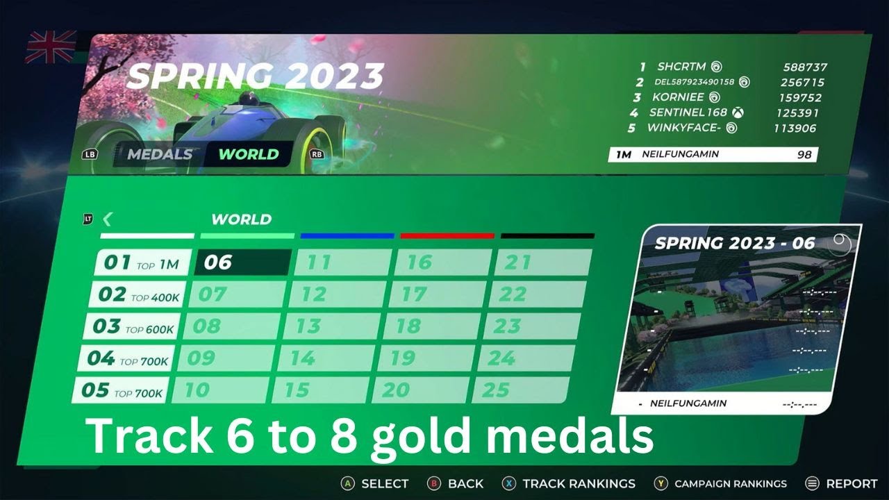 Trackmania Spring 2023 tracks6 to 8 gold medals - YouTube