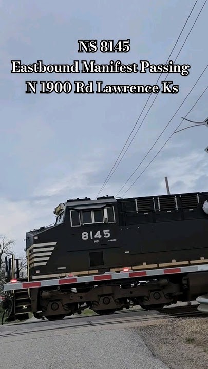 NS 8145 Eastbound Manifest Passing N 1900 Rd Lawrence Ks - YouTube