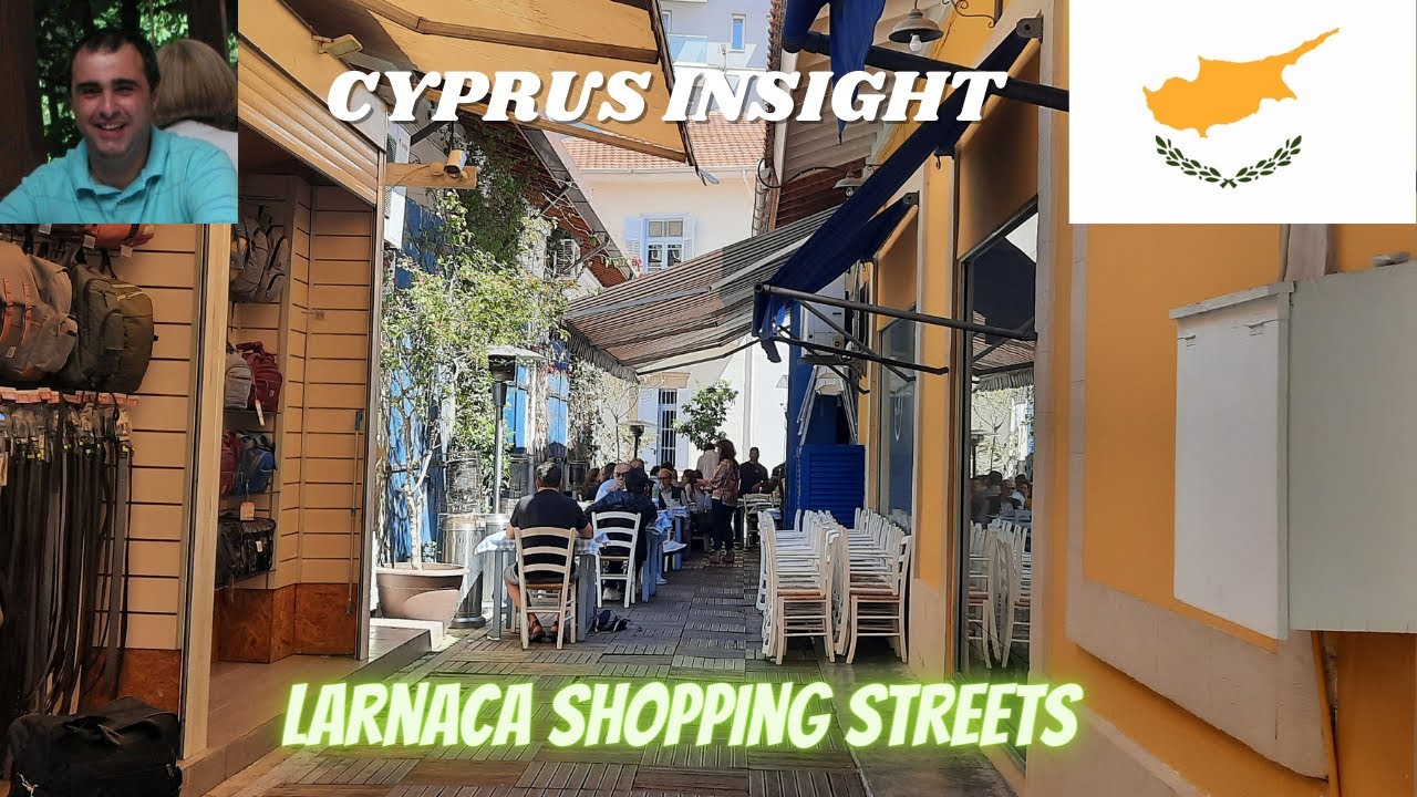 Larnaca Cyprus Shopping Streets - a Retreat From the Beach. - YouTube