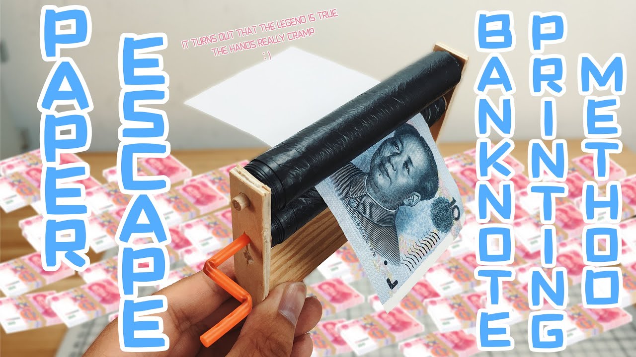 How to make a money printing machine at home simplely - YouTube