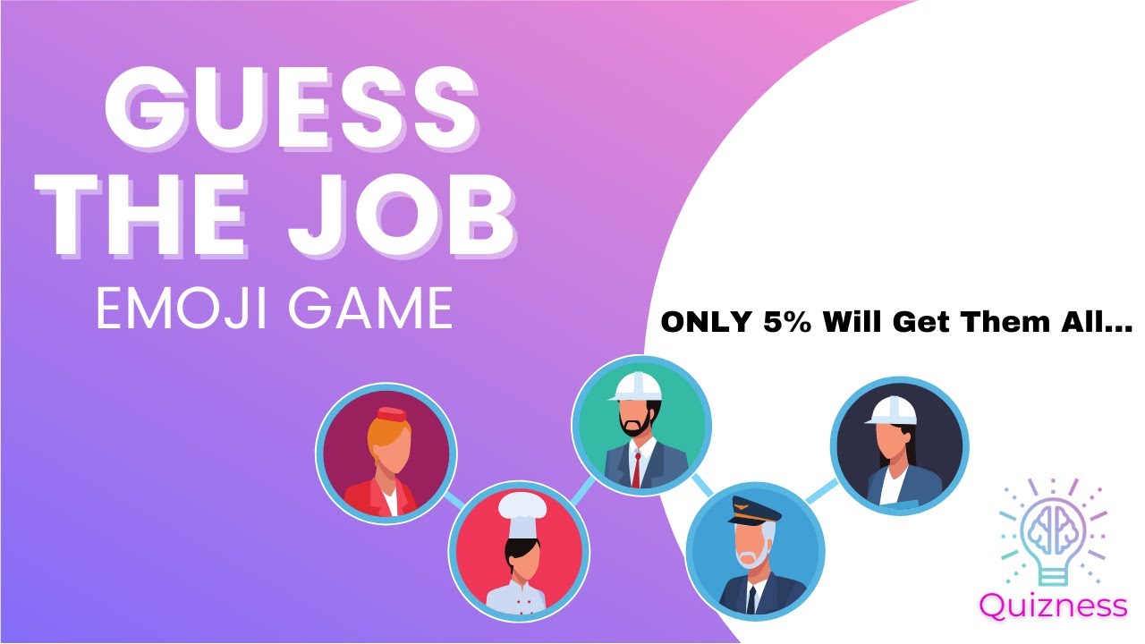 CAN YOU GUESS THE JOB/PROFESSION BY EMOJI QUIZ| EMOJI PUZZLE CHALLENGE ...