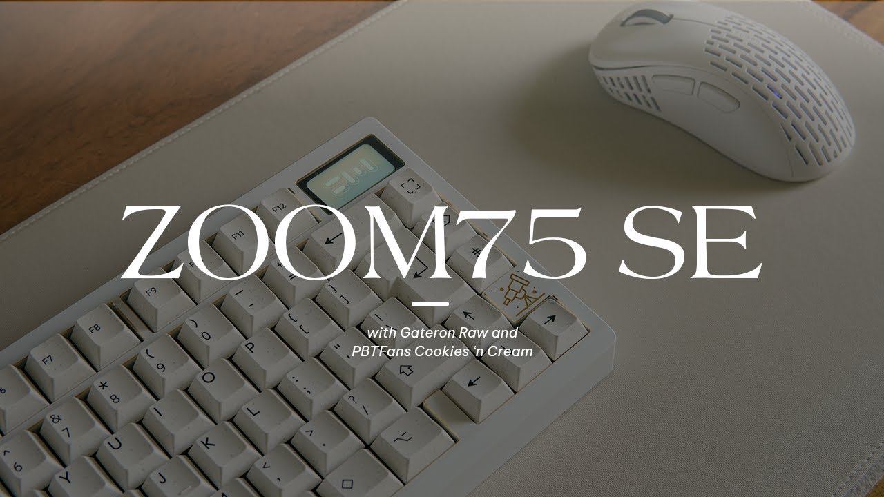 Zoom75 SE White (feat. Gateron Raw) | Not Your Average 75% Keyboard - YouTube