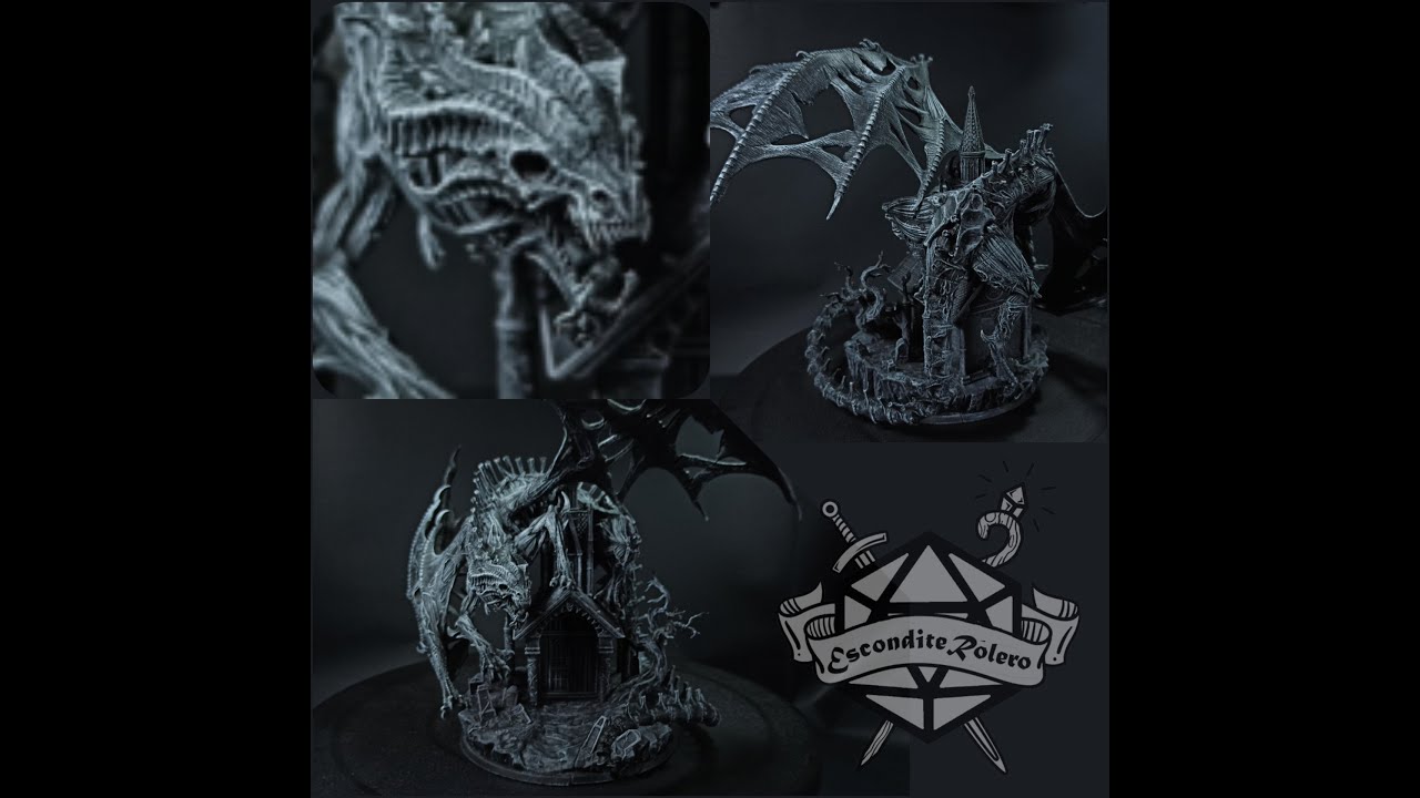 Proyecto #1🎨Cap 2(pincel Seco) Pintando a Vox'Shax, nuestro Dracolich ...