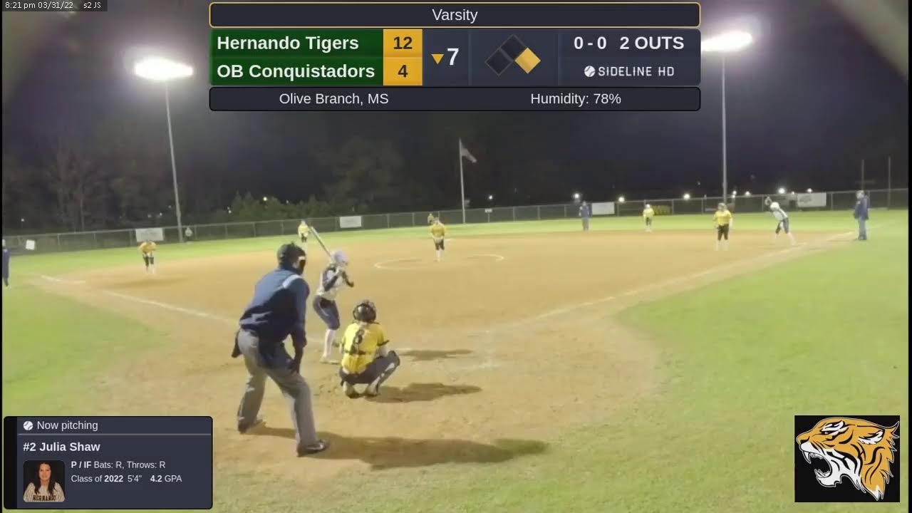Hernando Tigers @ OB Conquistadors (2022.03.31) - YouTube
