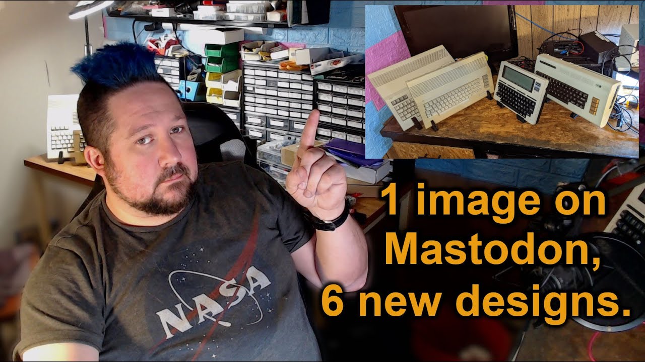 My Beige Mafia picture turned into a Retro Computer Stand Project ...