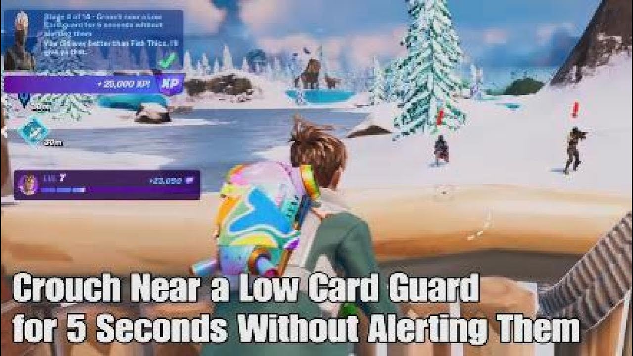 Crouch Near a Low Card Guard for 5 Seconds Without Alerting Them ...