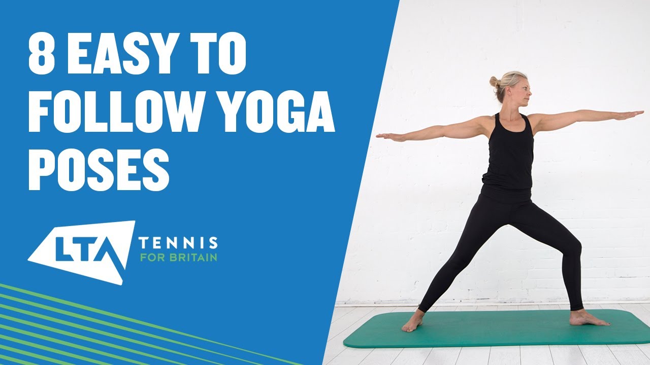 8 easy to follow yoga poses to do at home - YouTube