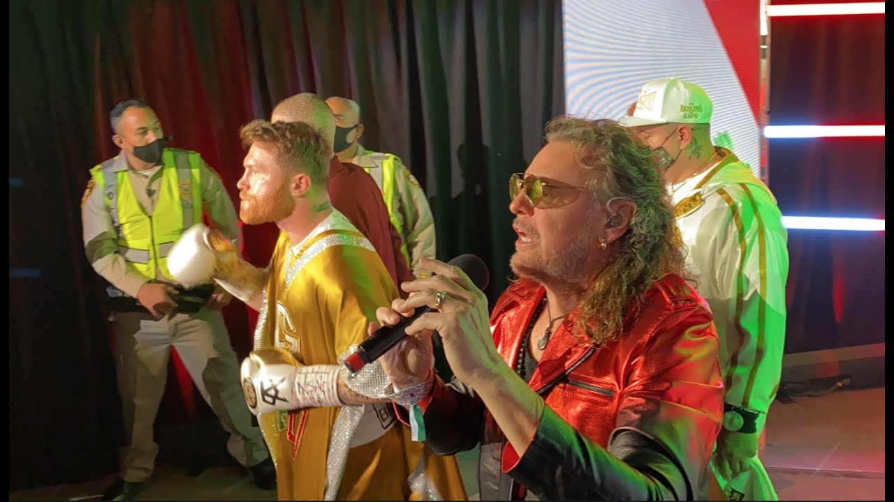 CANELO VS CALEB PLANT - CANELO'S FULL RING WALK WITH MANA - YouTube