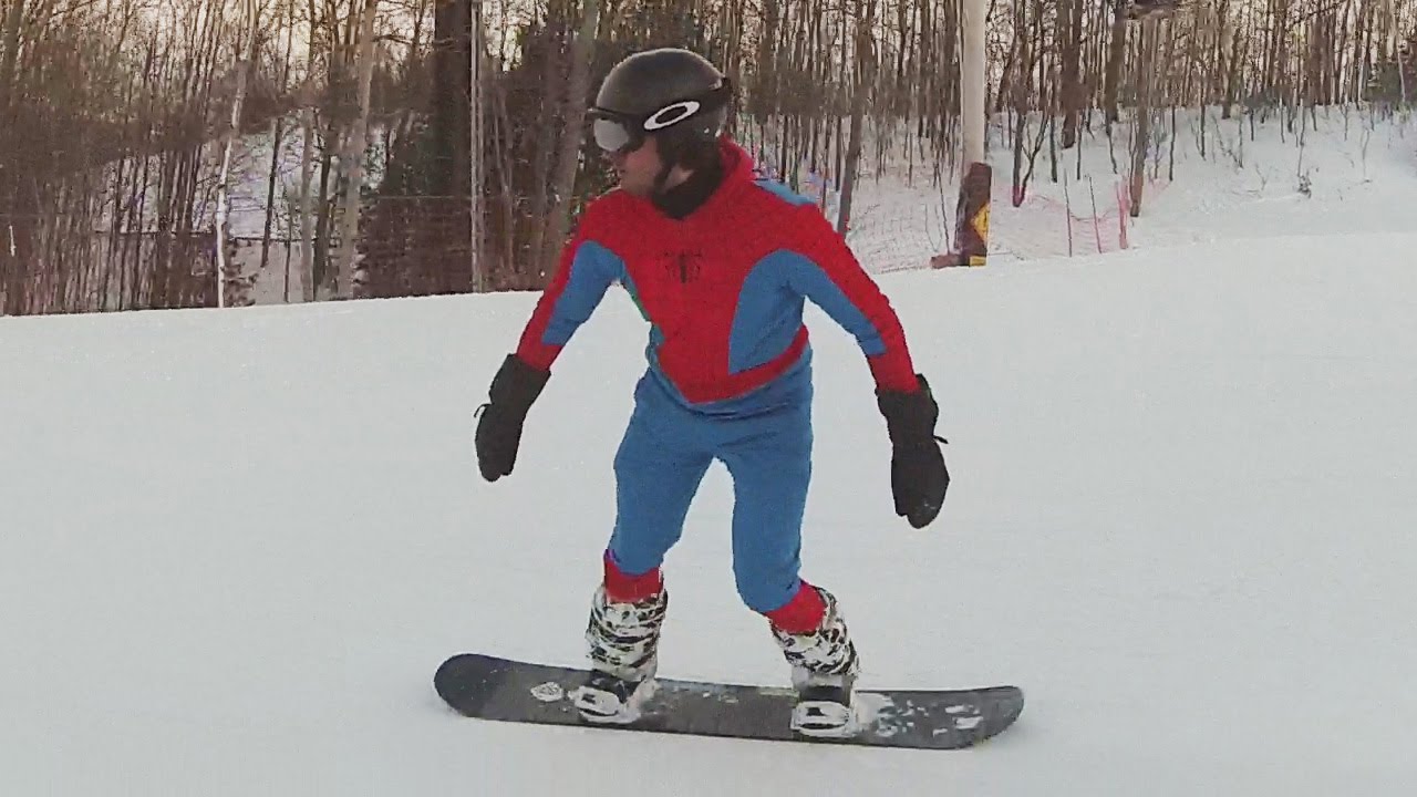 Spiderman Goes Snowboarding! - YouTube