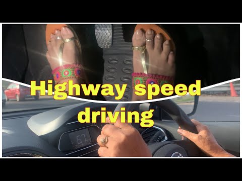 #Barefoot high speed driving ||pedal pumping in Kolhapuri sandal || revving and cranking || ep-33