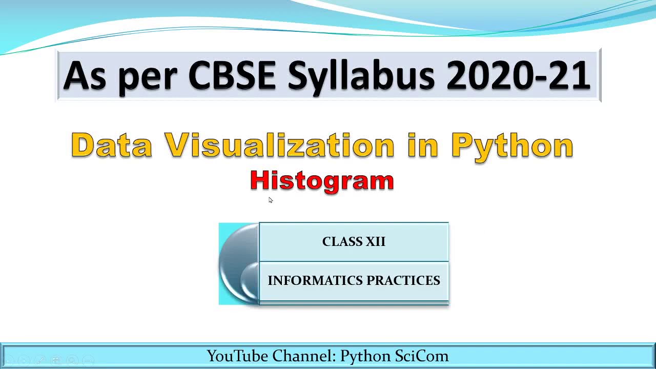 DATA VISUALIZATION IN PYTHON - HISTOGRAM - YouTube