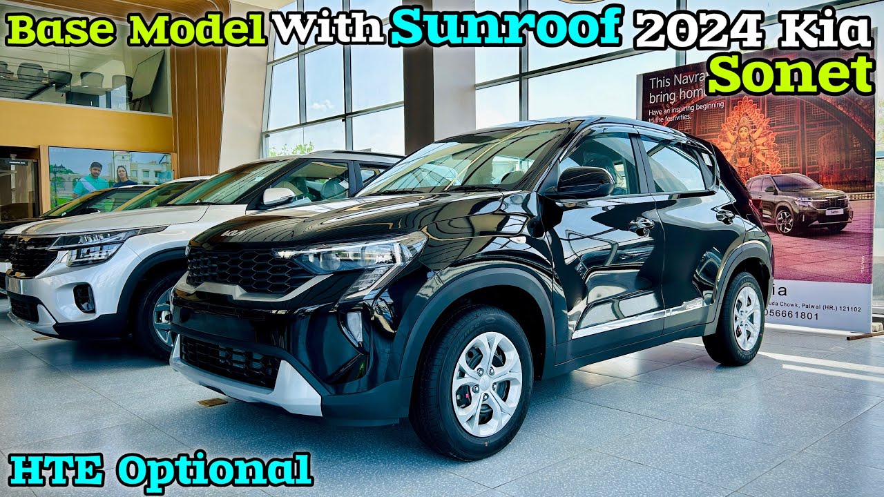 Kia Sonet HTE Optional Black With Mafia Look ️ Kia Sonet Black Base ...