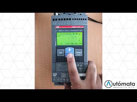 Configuración de Arranque de un soft starter  Arrancador Suave  PSE ABB AUTOMATA