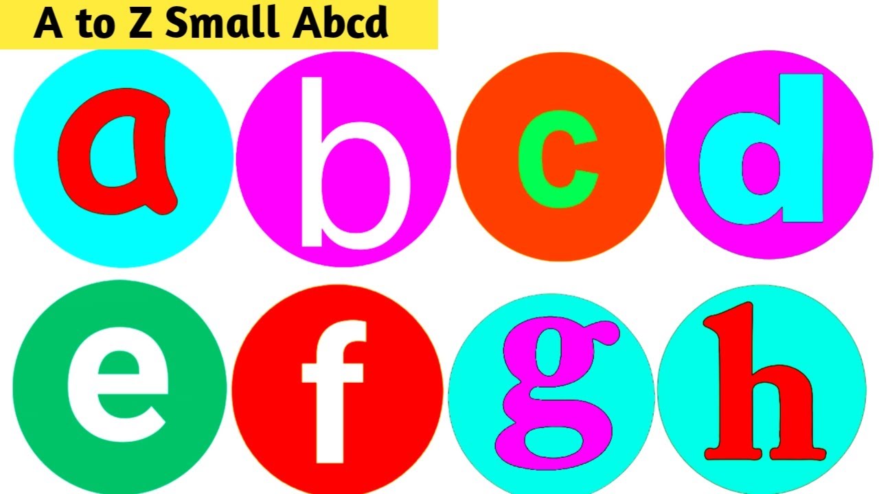 A to Z Small Abcd ,, Small Alphabet ,, Small Letters for Kids ,, Learn ...