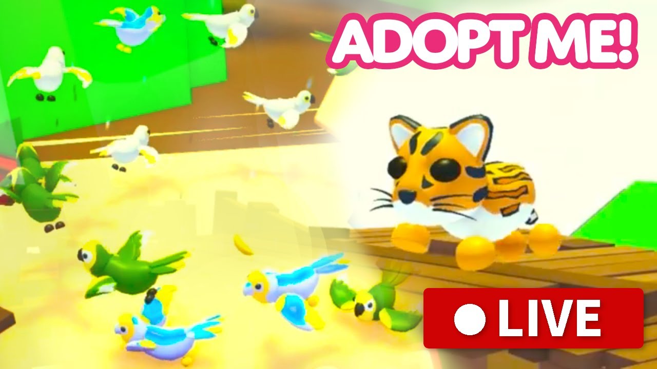 🔴 ROBLOX ADOPT ME LIVE 🌧️ RAIN WEATHER 🦜Amazon Birds & Ocelots ...