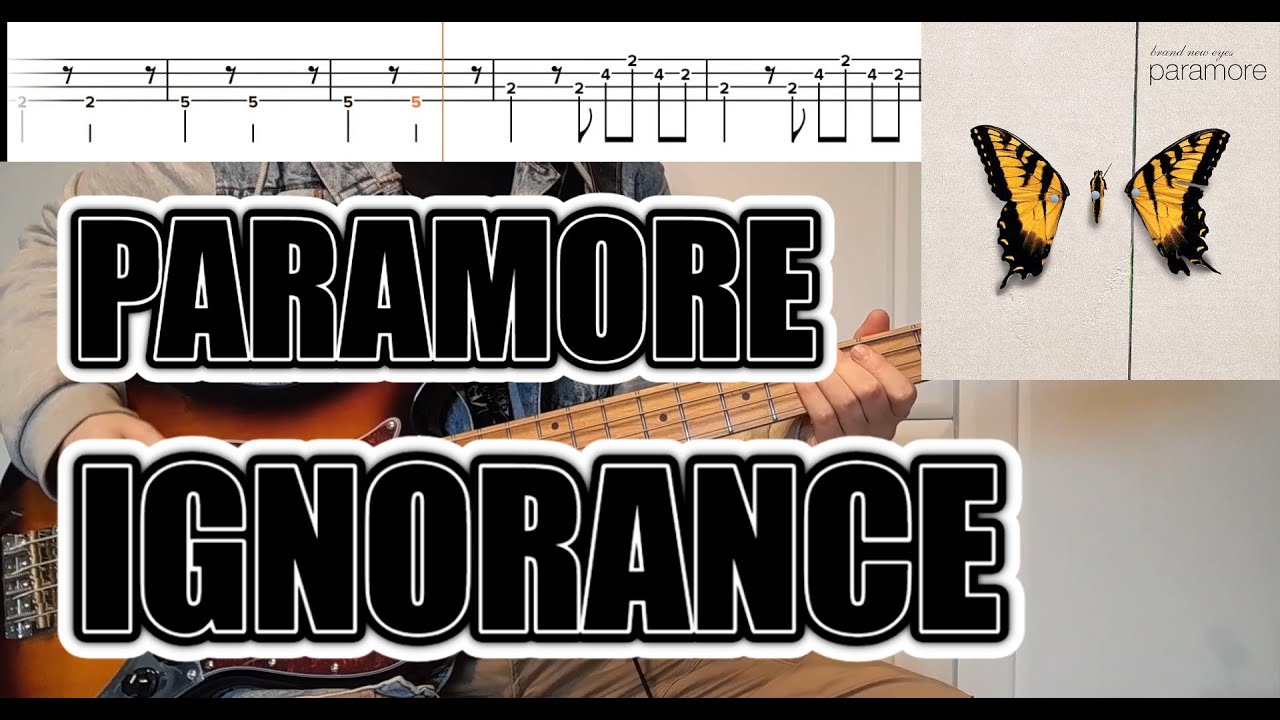 Paramore - Ignorance - Bass Cover With TABS - YouTube