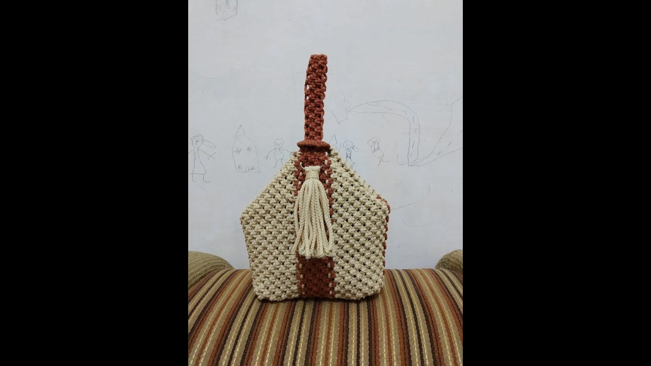 Tutorial Dompet Koin macrame/ how to make coin purse macrame @imaryazid - YouTube