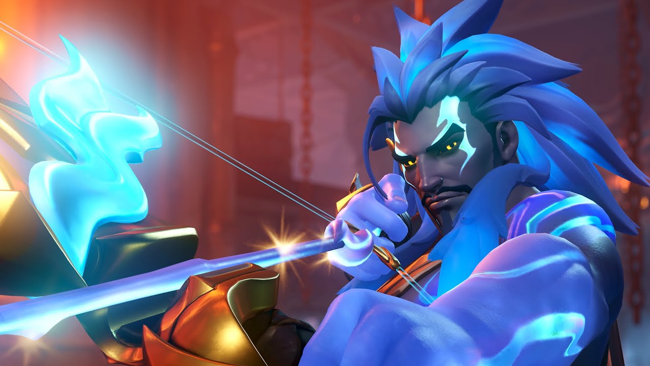 Azure Flame Hanzo Skin Demo | OW Esports Crowdfunding Skin - YouTube