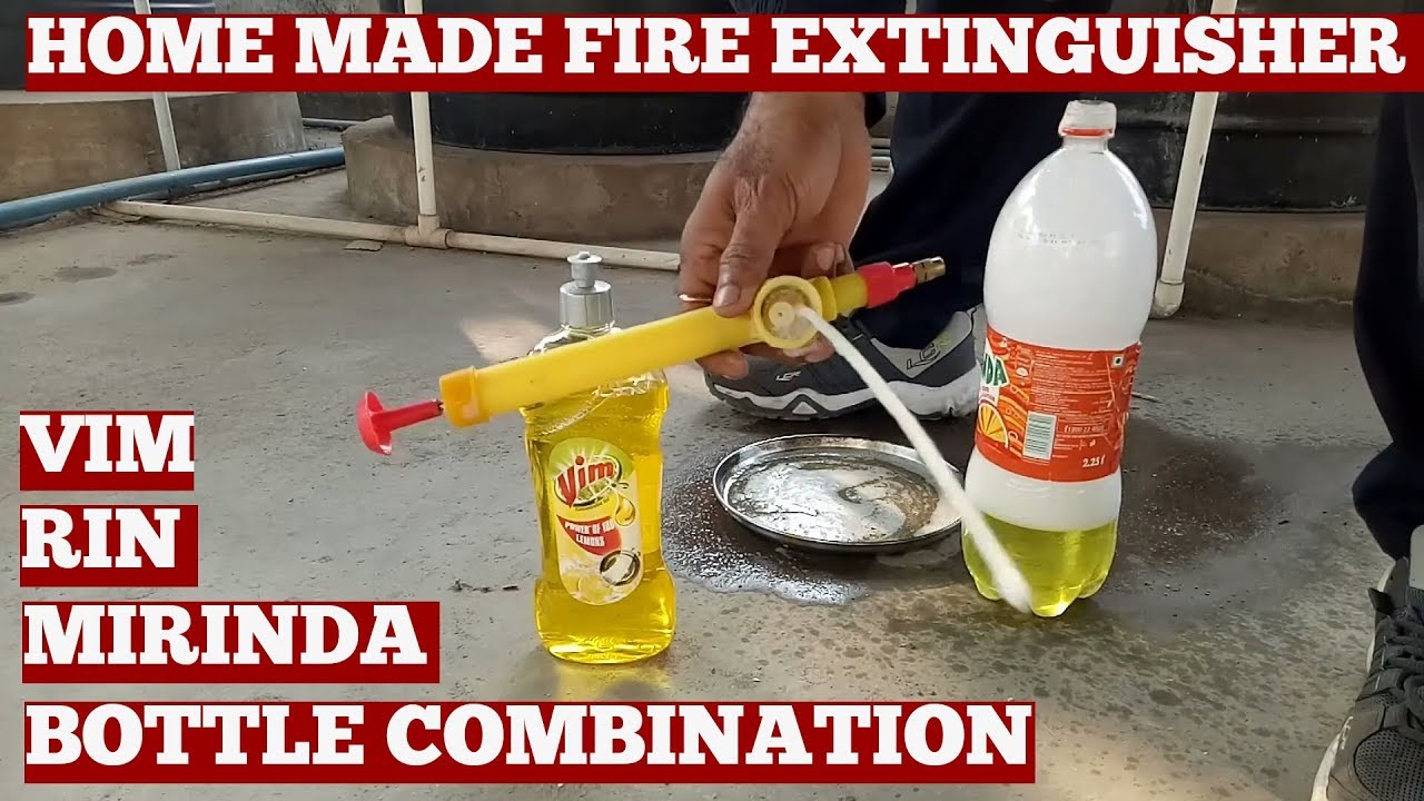 See This Incredible Homemade Fire Extinguisher In Action! How To - YouTube