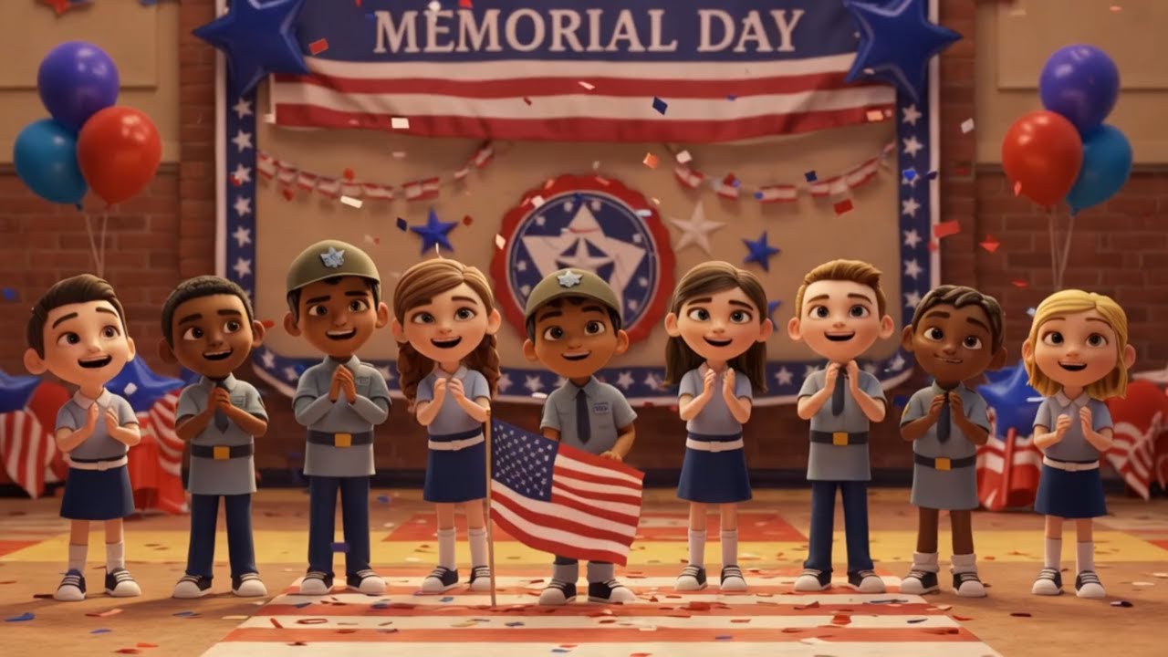 Memorial Day Song for Kids 🇺🇸🎖️ Remember & Honor Our Heroes⭐ ...