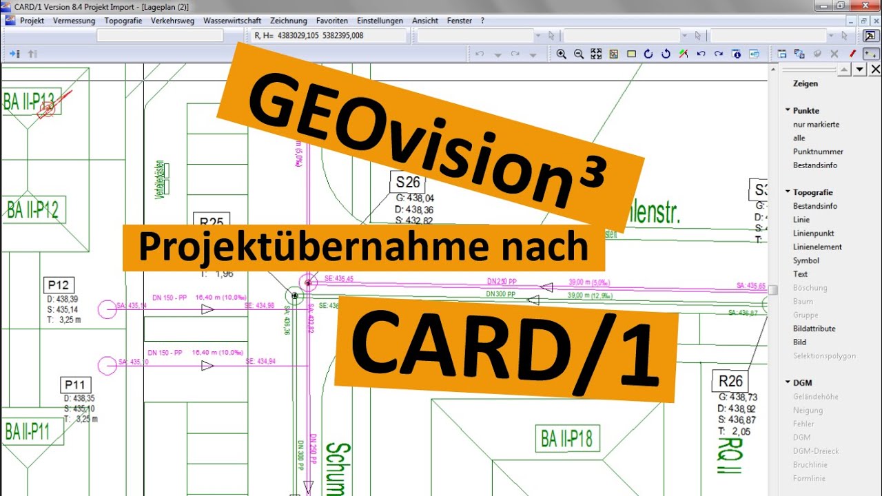 Konvertierung GEOvision³ nach CARD/1 - YouTube