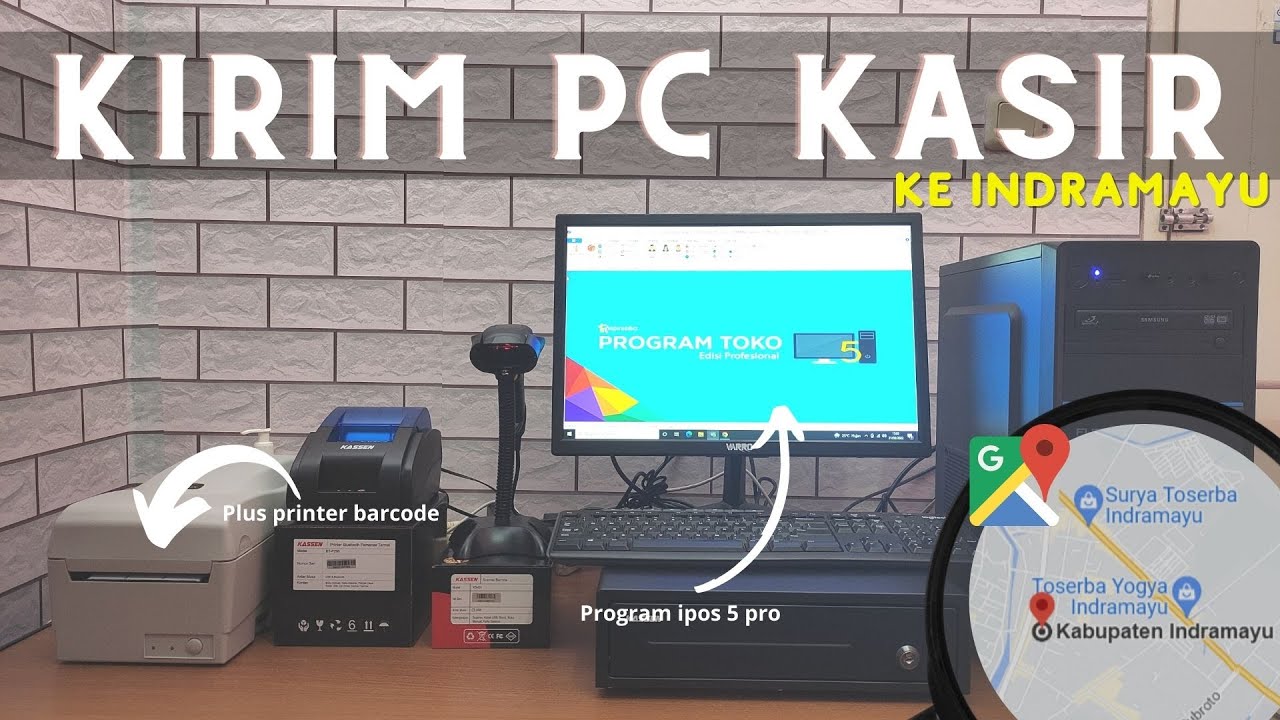 CEK KONDISI PERANGKAT KASIR & PROGRAM IPOS 5 PRO SEBELUM KIRIM KE KLIEN DI INDRAMAYU - YouTube