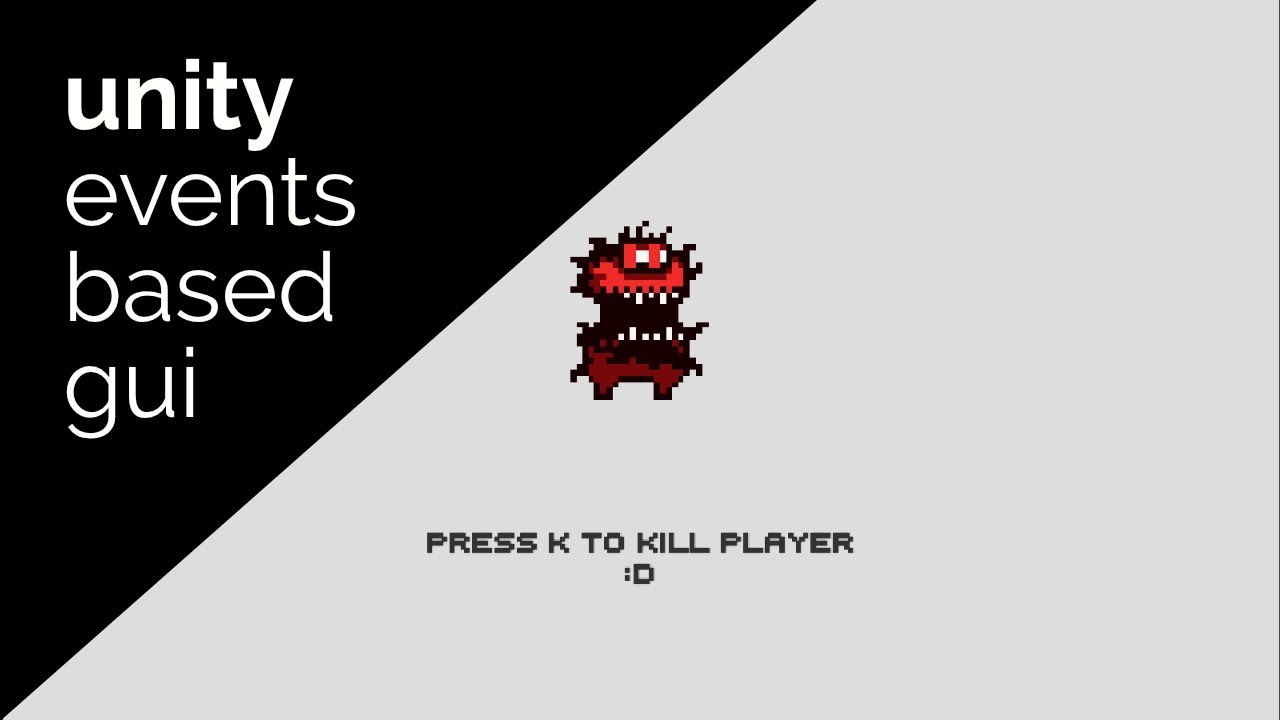 Unity Event Based Health GUI - YouTube