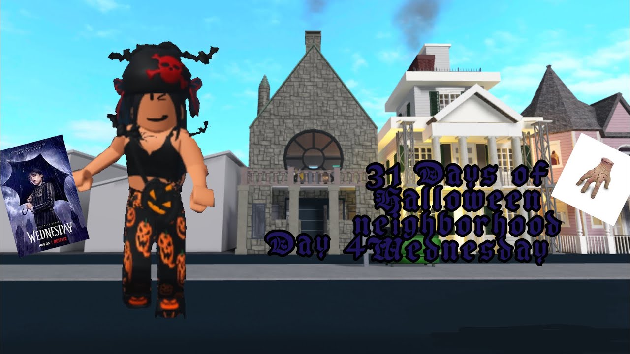 Day 4 Wednesday! 31 days of halloween neighborhood |ROBLOX| |BLOXBURG ...