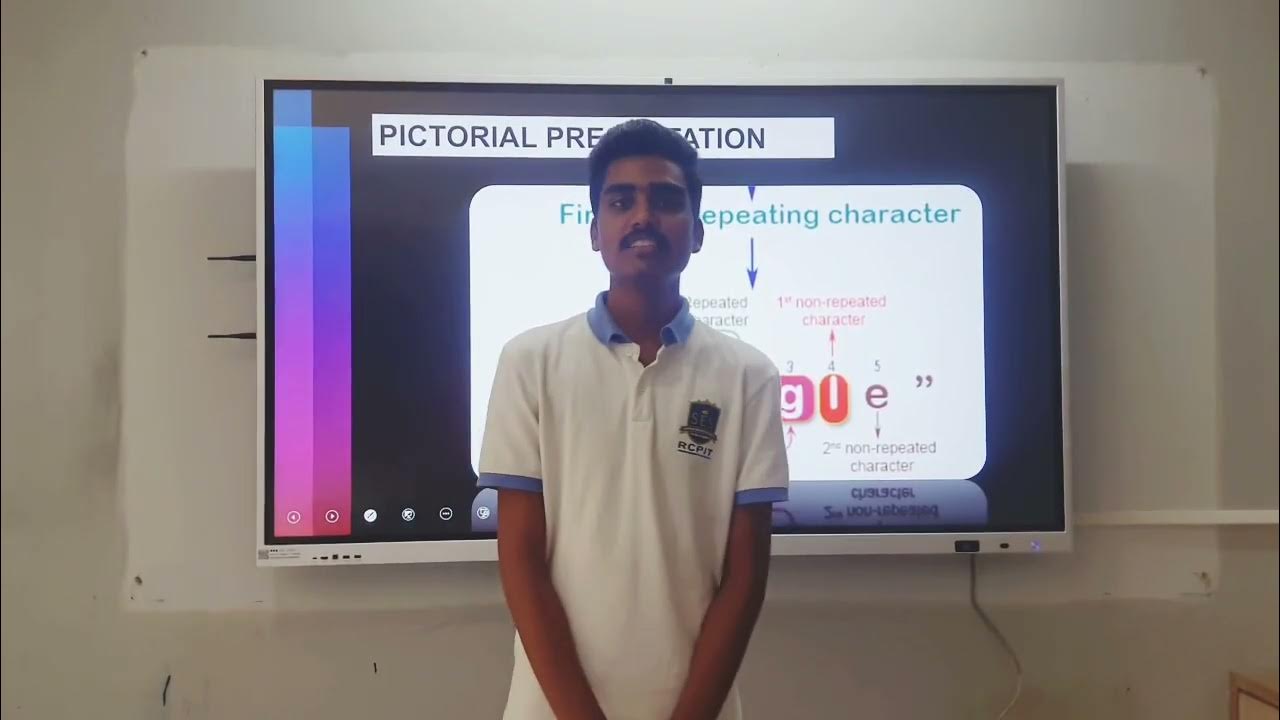 Finding index of First non repeating Character in a String . [Roll_no ...