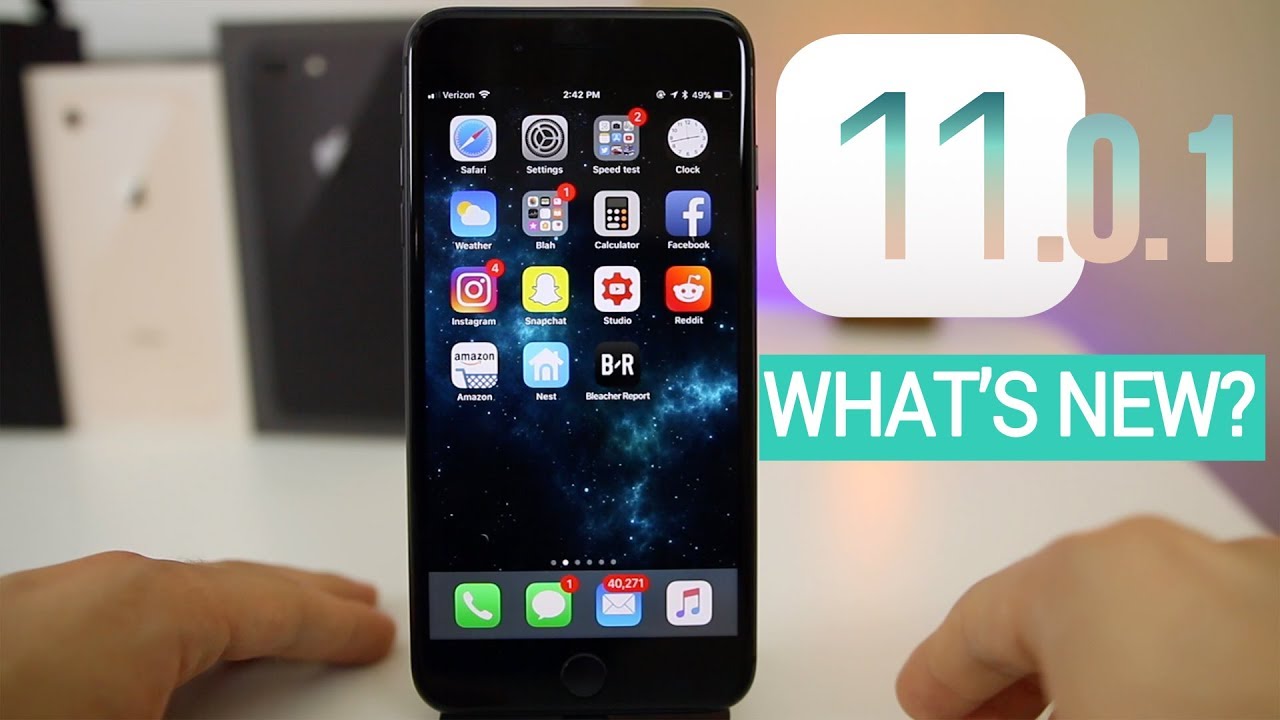 iOS 11.0.1 Released - Any Changes? - YouTube