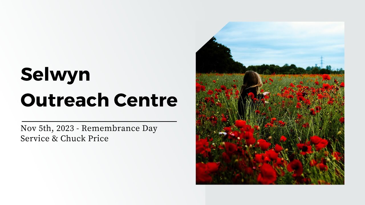 Nov 5th, '23 | Chuck Price - AM Service | Selwyn Outreach Centre - YouTube