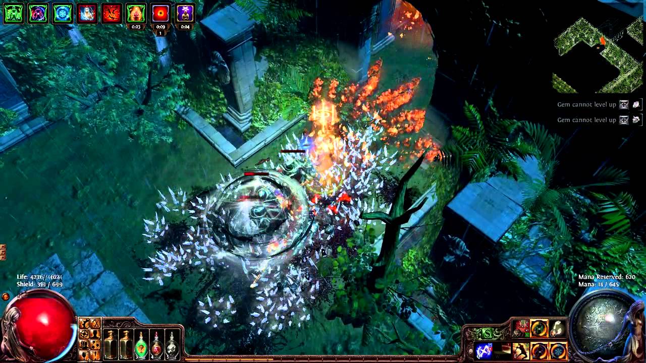 [PoE] The Real God Mode vs Courtyard Level 78 Map 6 Bosses - YouTube