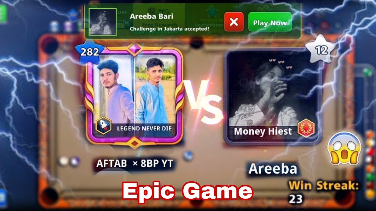 8 Ball Pool I Meet Areeba VS Aftab 8bp yt challenged with Friend Epic ...