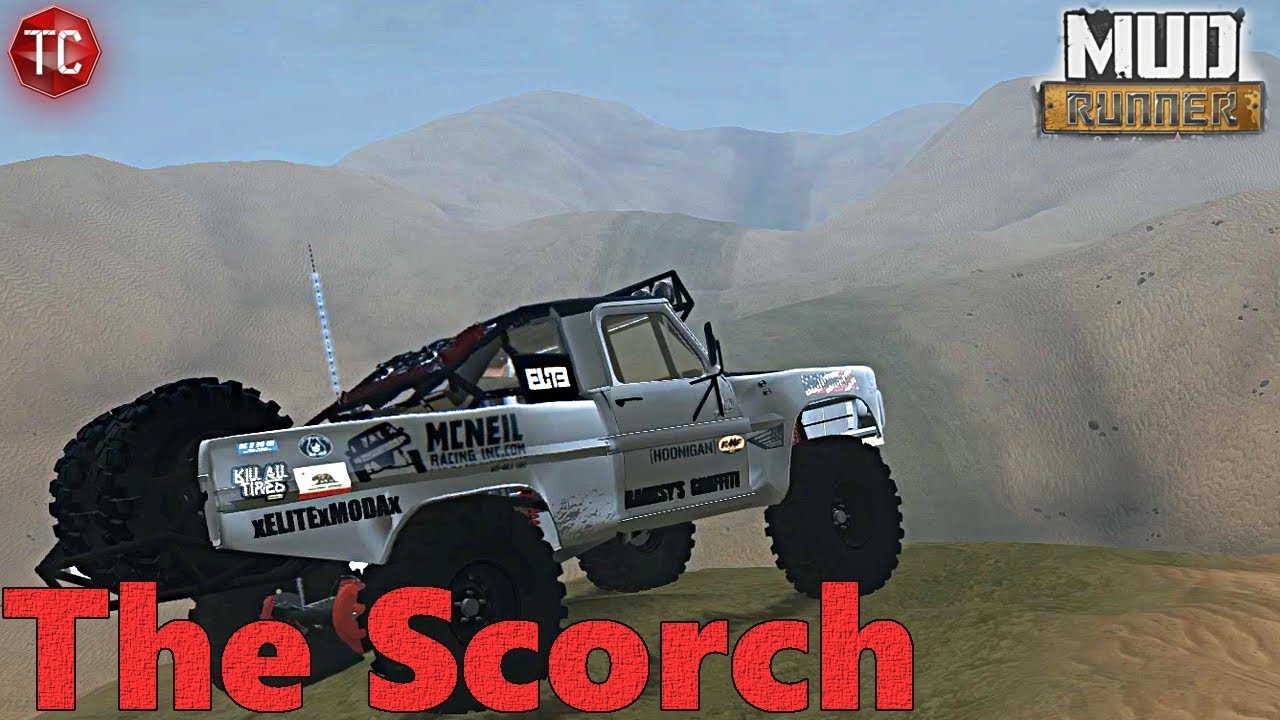 SpinTires MudRunner: NEW MAP - The Scorch (Desert/Wasteland Map) - YouTube
