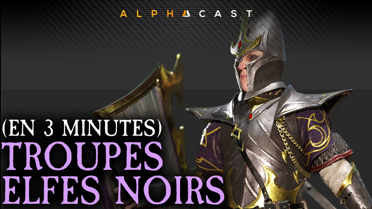 LES TROUPES DE BASE DES ELFES NOIRS LORE WARHAMMER (FR) - YouTube