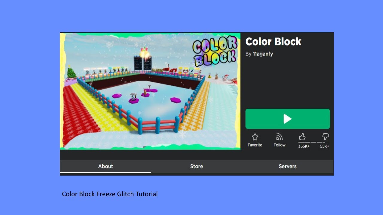 Roblox Color Block Freeze Glitch TUTORIAL YouTube roblox-color-block-freeze-glitch-tutorial-youtube