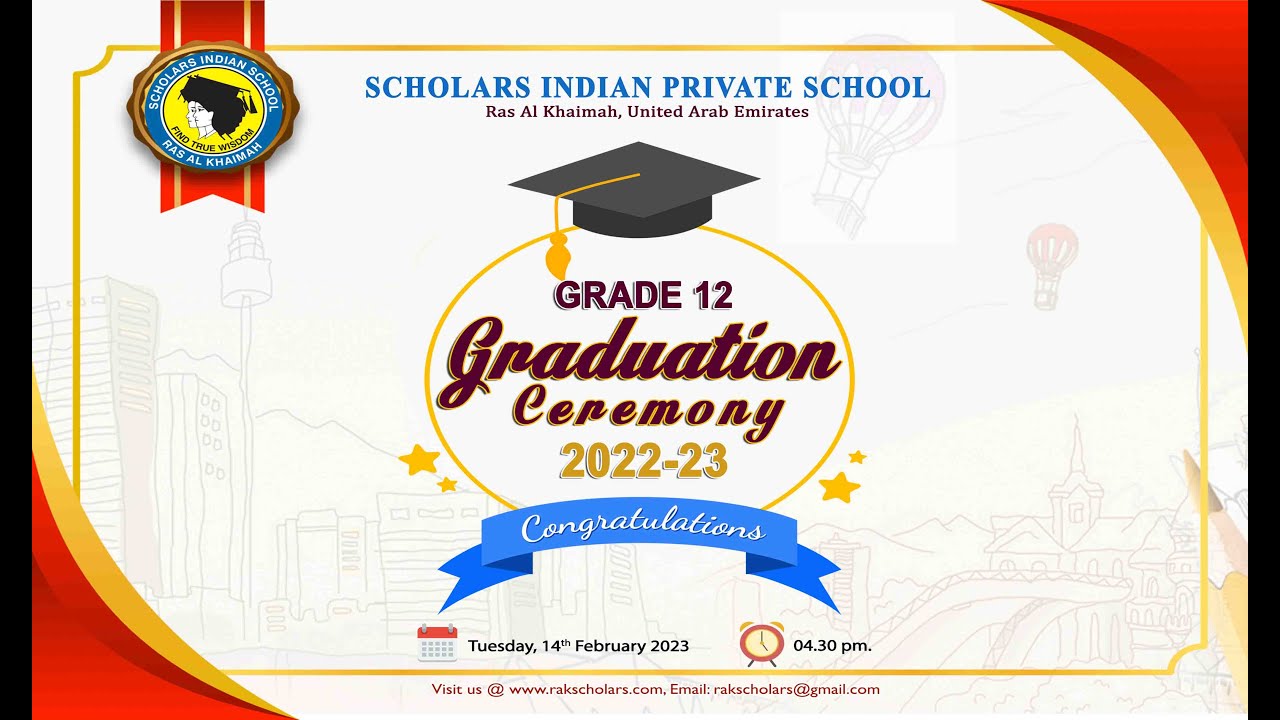 GRADUATION CEREMONY-GRADE 12 (2022-23) | SCHOLARS INDIAN PRIVATE SCHOOL ...